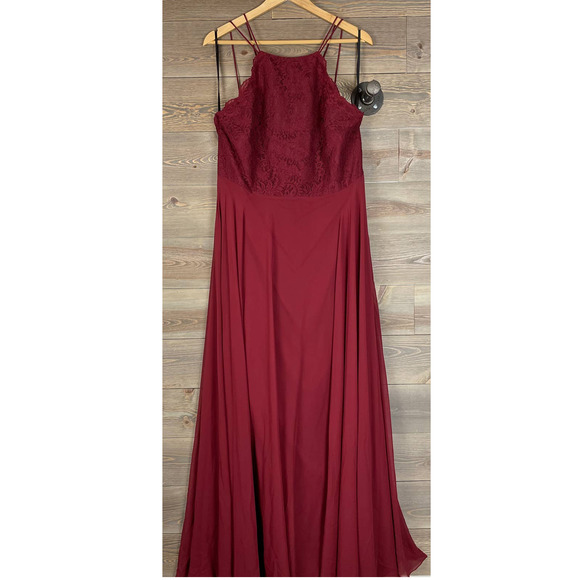 Dessy Collection | Dresses | Dessy Collection Bridesmaid Burgundy Lace ...